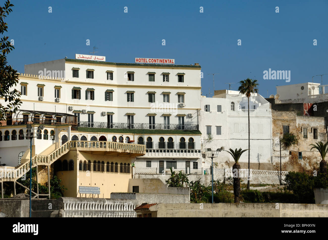 Exterior View of the Hotel Continental (1870) overlooking the Harbour ...