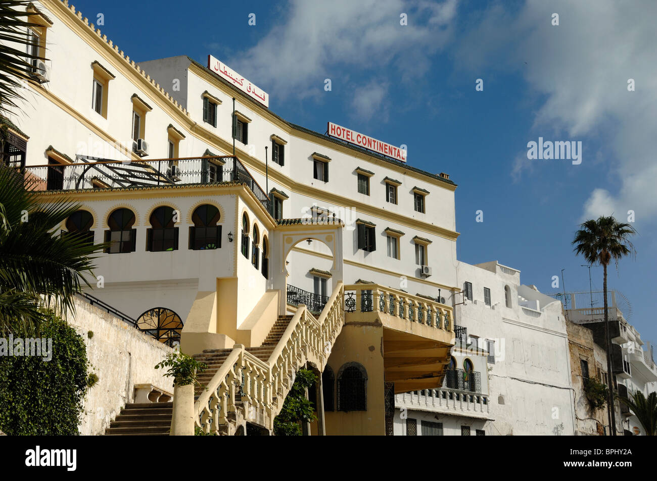 Exterior View of the Hotel Continental (1870), overlooking the Harbour ...