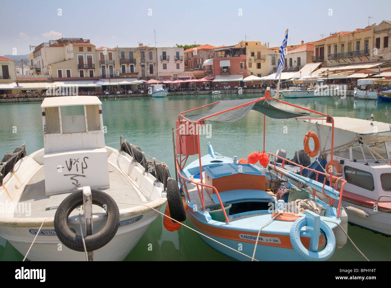 Venetian Harbour, Rethymno, Crete, Greece Stock Photo - Alamy