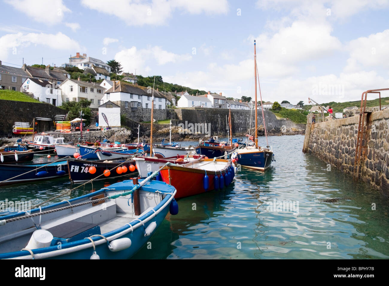 Coverack The Lizard Peninsula Cornwall England UK Stock Photo - Alamy