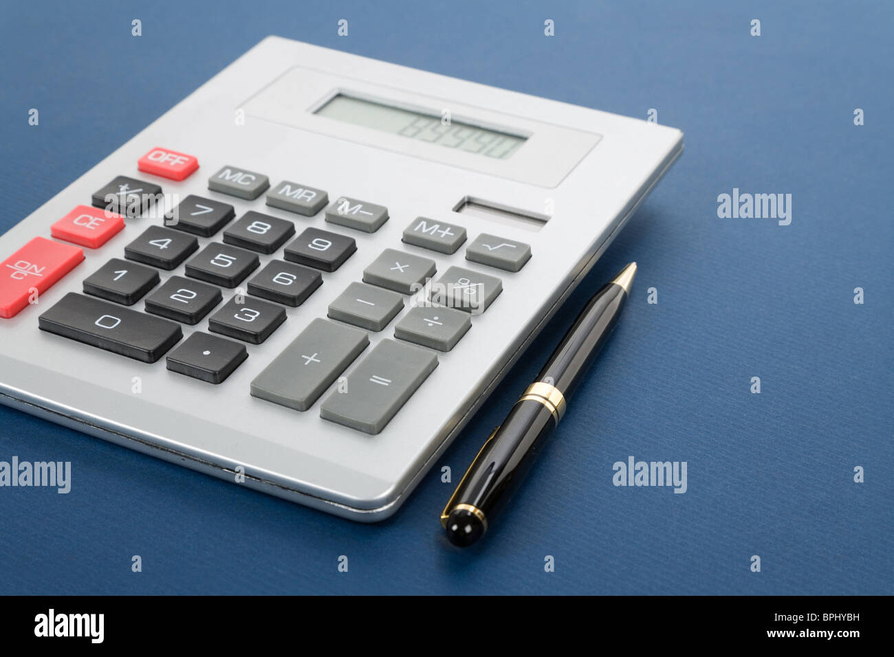 a calculator close up shot Stock Photo - Alamy