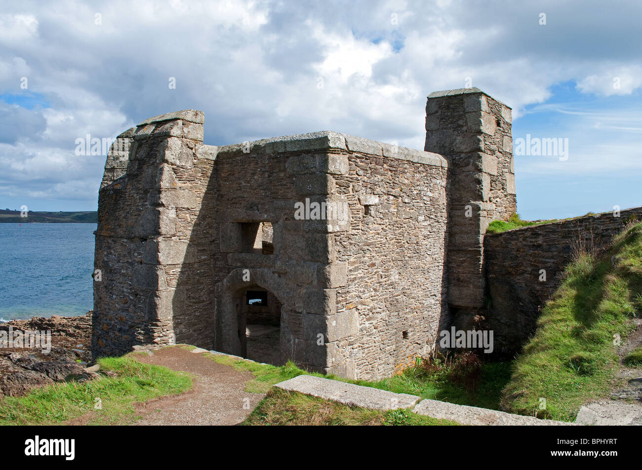 Little Dennis Blockhouse at Pendennis castle in Falmouth, Cornwall, UK ...