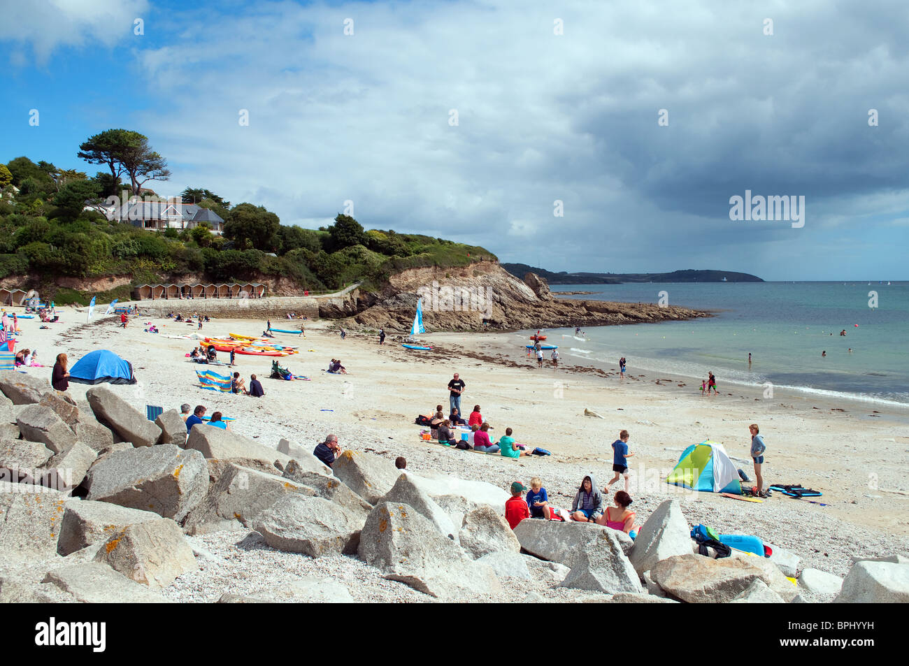 Swanpool beach, near Falmouth, in Cornwall, UK Stock Photo - Alamy