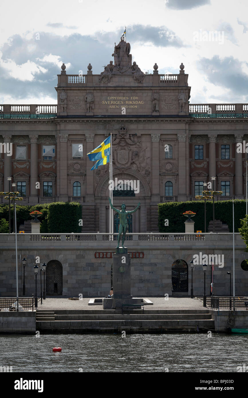 Swedish parliament building in Stockholm Stock Photo - Alamy