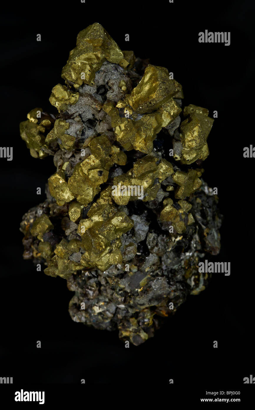 Chalcopyrite (copper Iron sulfide) (golden) - Colorado - USA - The ...