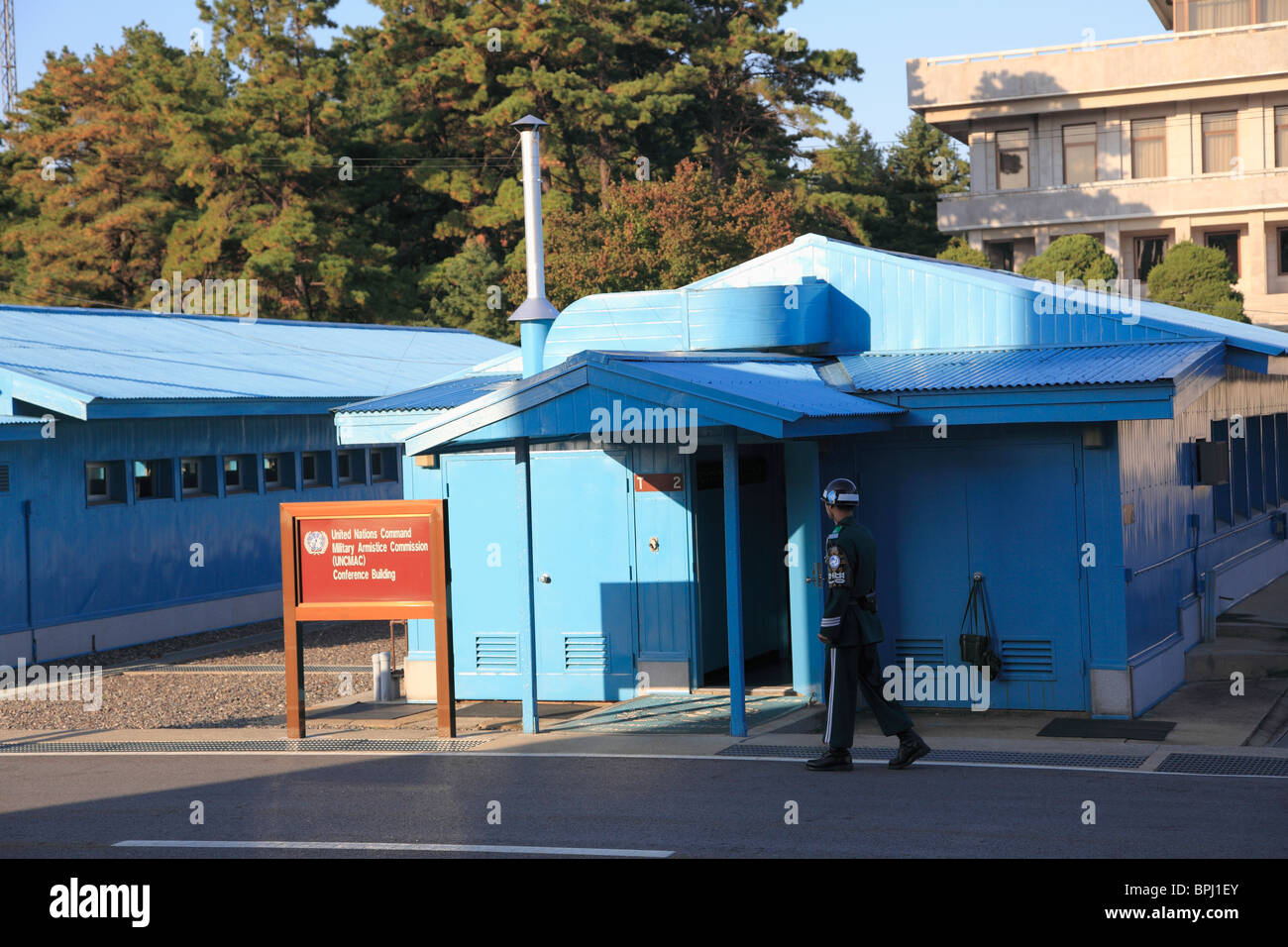 United Nations Buildings ROK Soldiers Joint Security Area Panmunjom ...
