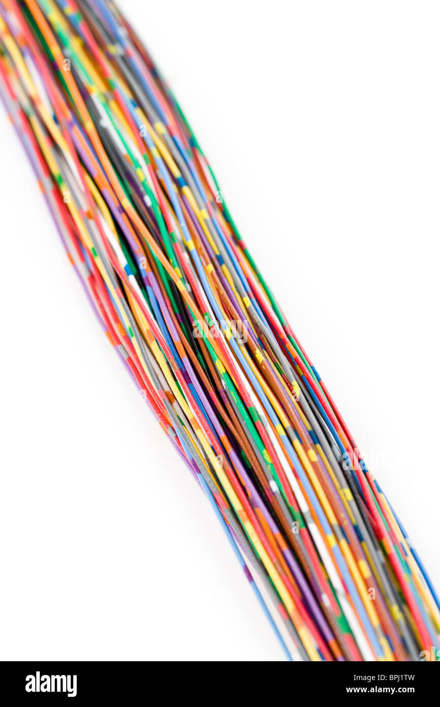 Colorful Cable, Concept of Communication, Data Line Stock Photo - Alamy
