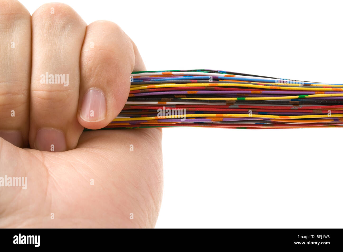 Colorful Cable, Concept of Communication, Data Line Stock Photo - Alamy