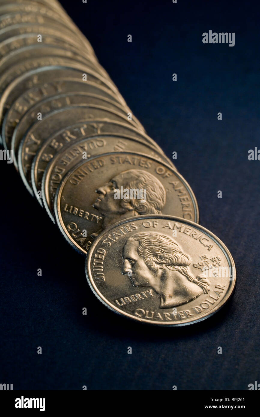 US Coins close up shot Stock Photo - Alamy