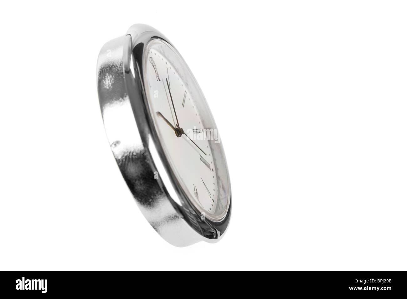 Clock floating on the air, close up shot Stock Photo - Alamy