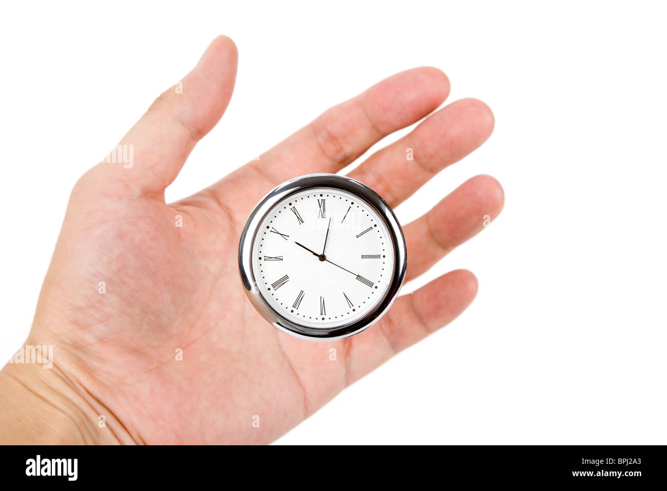 Clock floating on the air, concept of Time Control and Balance Stock ...