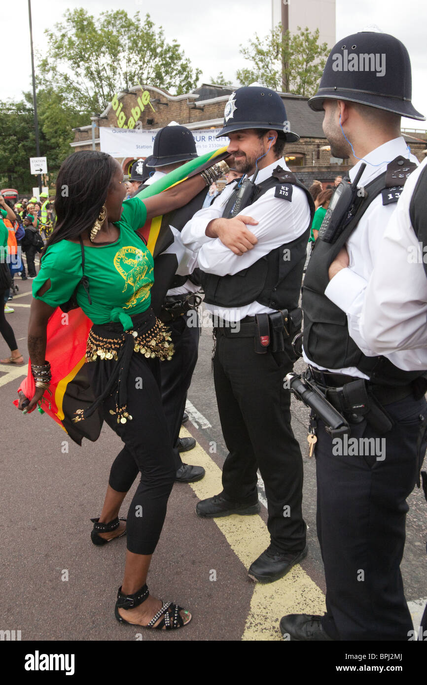 Police officer dancing teen hi-res stock photography and images - Alamy