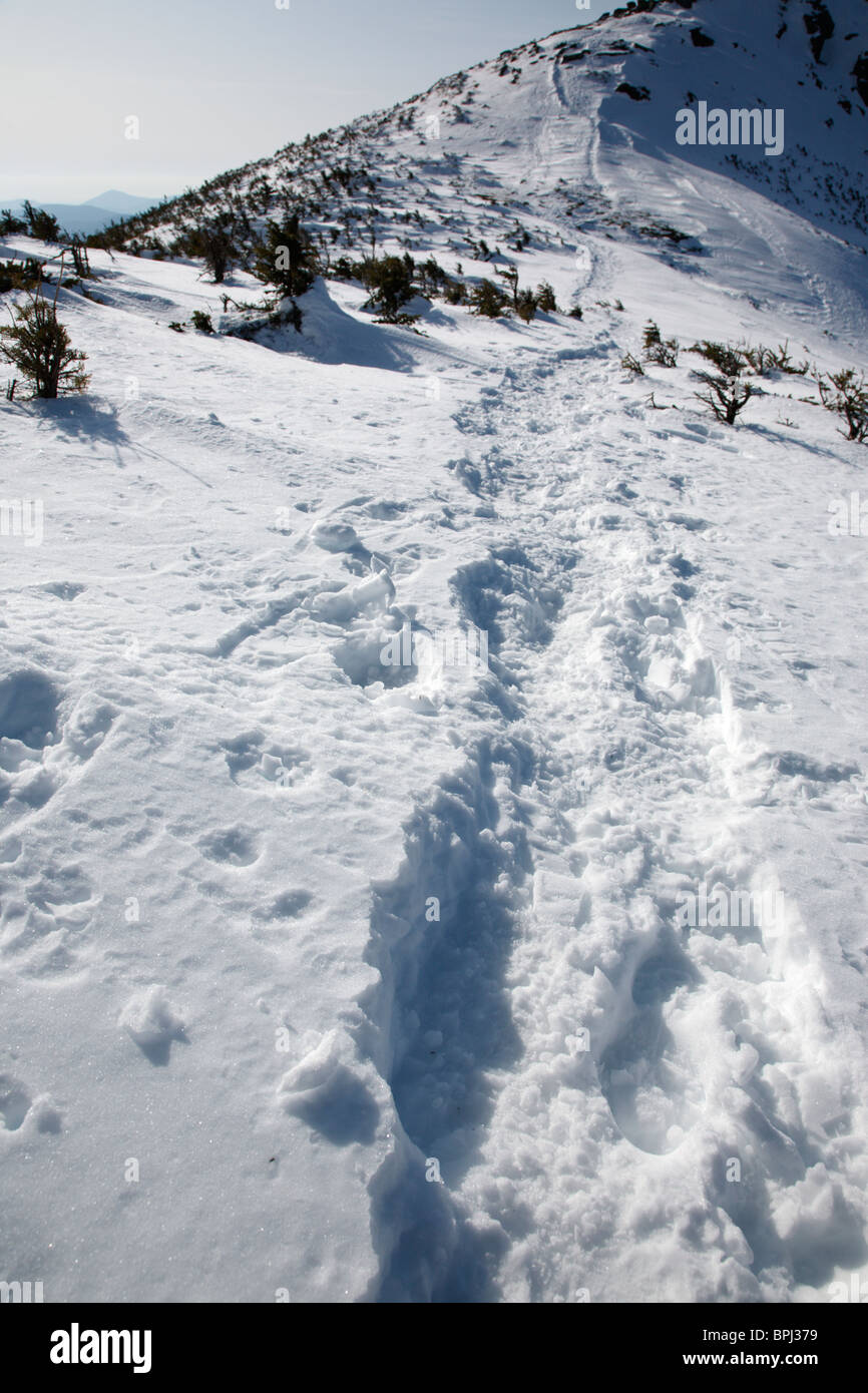 Appalachian Trail - Franconia Ridge Trail during the winter months near ...