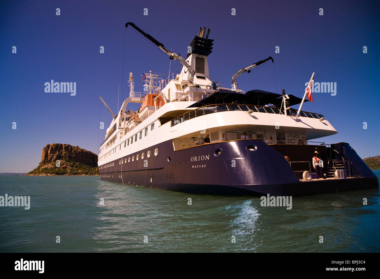 Aussie expedition cruiser Orion at Raft Point, Kimberley region Western ...
