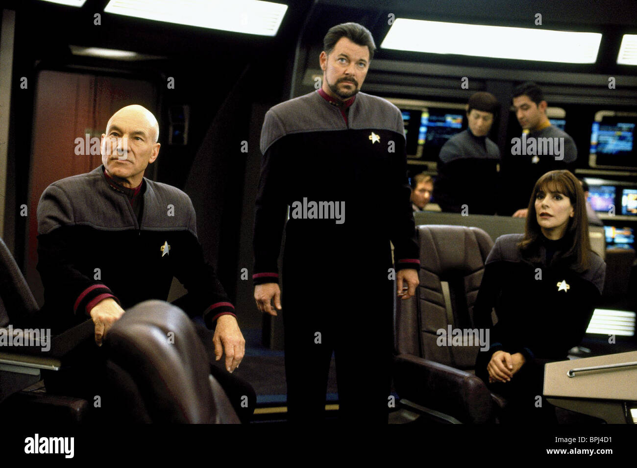 Jonathan Patrick Stewart Marina Sirtis Film Title Star Trek High ...