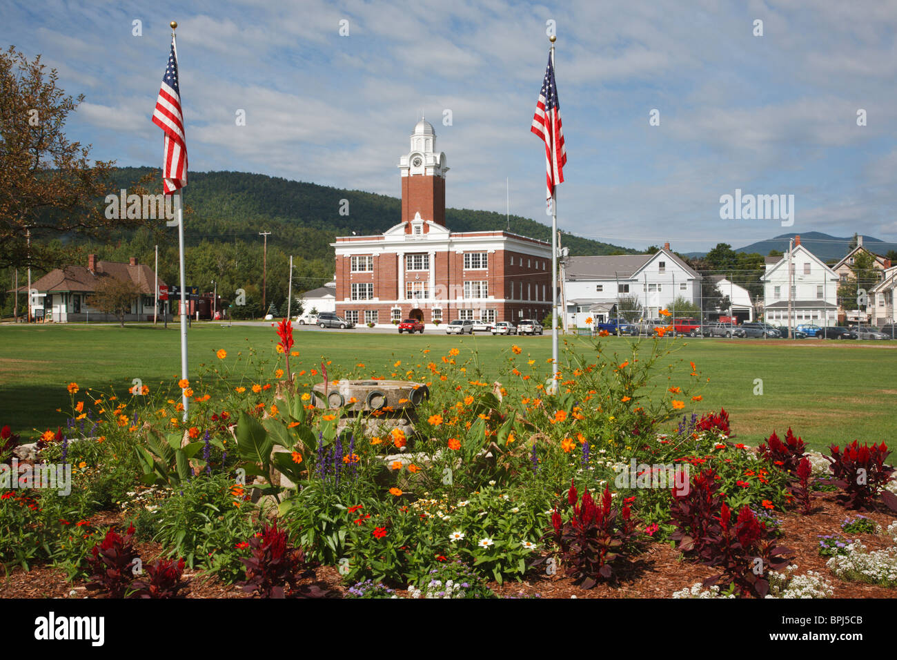Town Park at the junction of Routes 16 and 2 in Gorham, New Hampshire ...