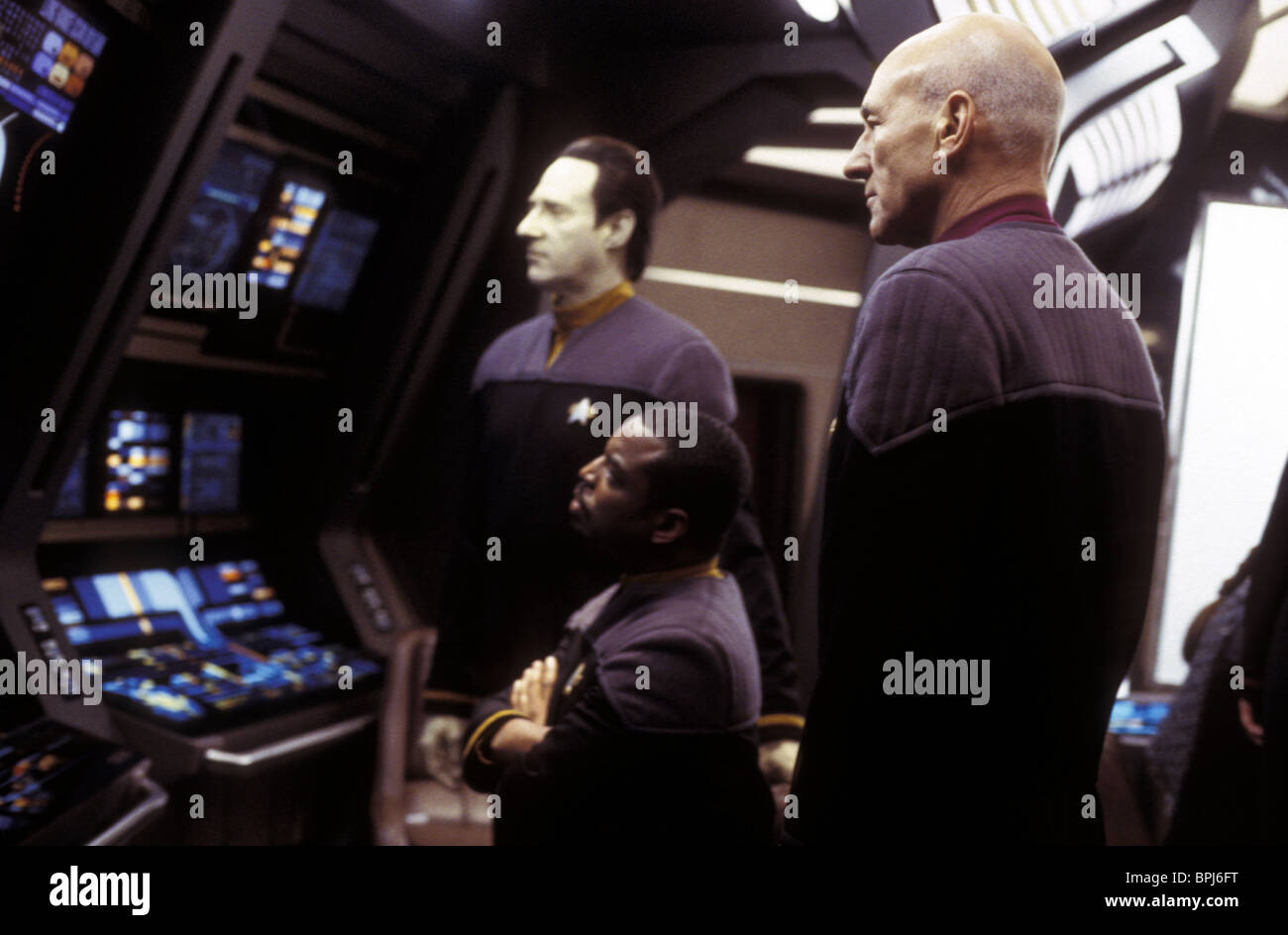 Brent Spiner Levar Burton Patrick Stewart Film Title Star Trek High Resolution Stock Photography ...