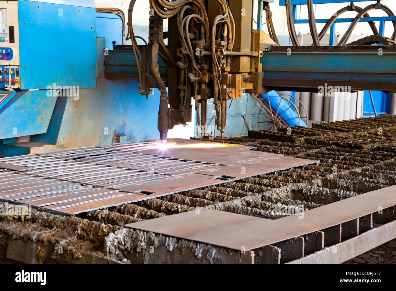 Heavy machinery at an industrial site in Romania Stock Photo - Alamy