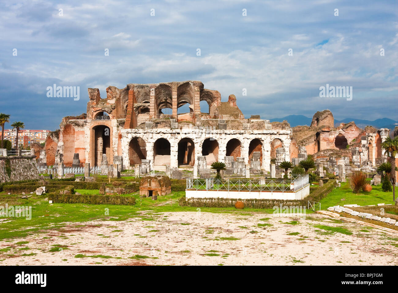 Santa Maria Capua Vetere Amphitheater in Capua city, Italy in december ...