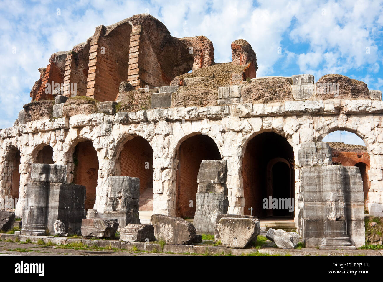 Santa Maria Capua Vetere Amphitheater in Capua city, Italy in december ...