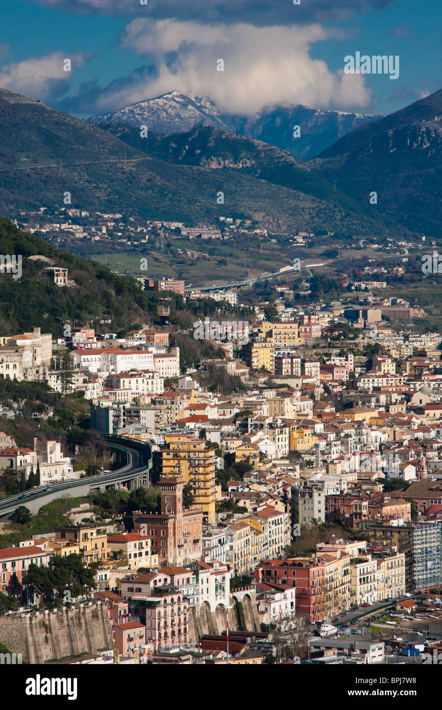 Aerial view of Salerno city, Italy Stock Photo - Alamy