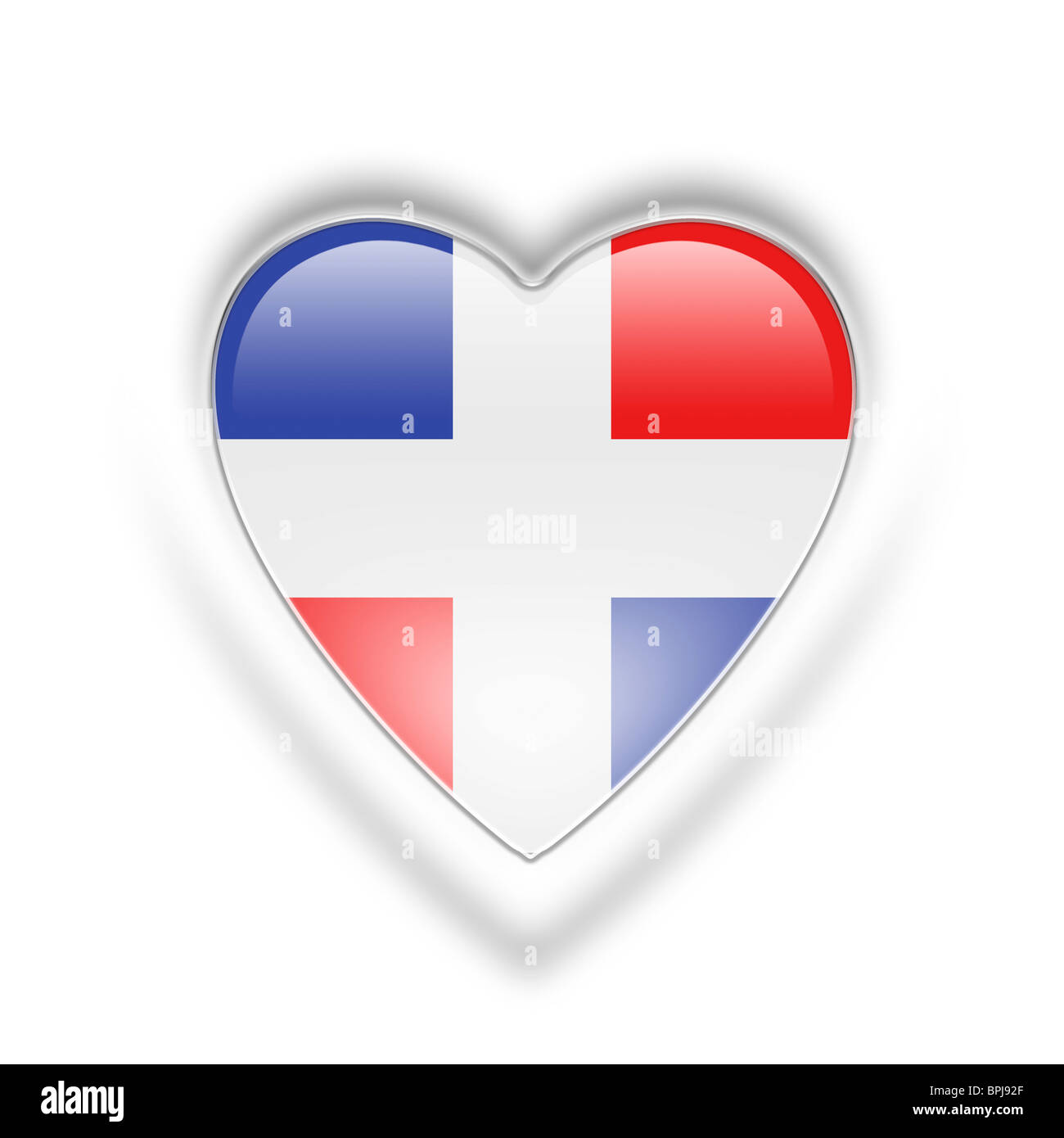 Dominican Republic flag Stock Photo - Alamy
