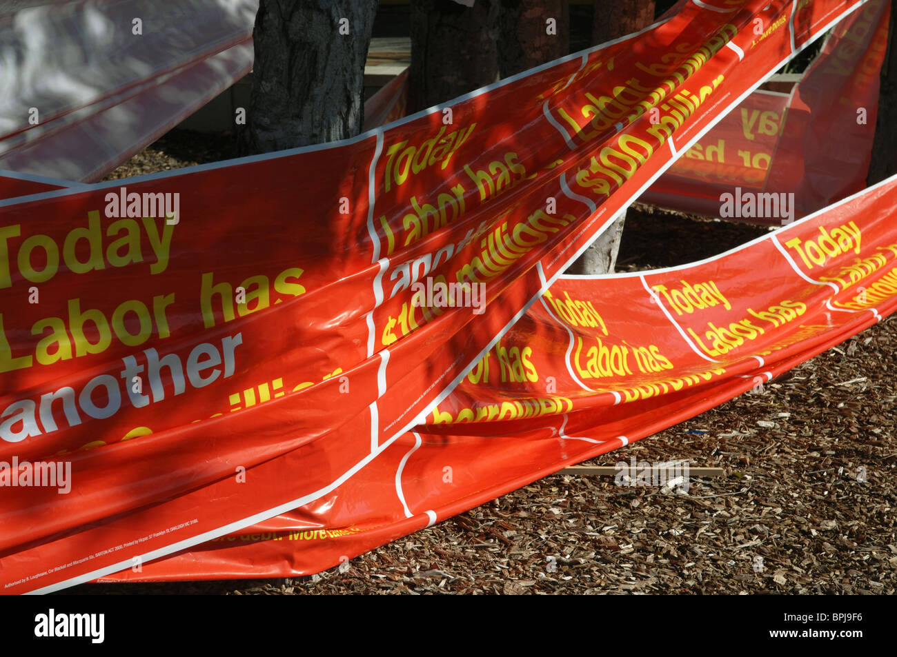 Labor Election Banner, Helensvale, Queensland, Australia Stock Photo ...