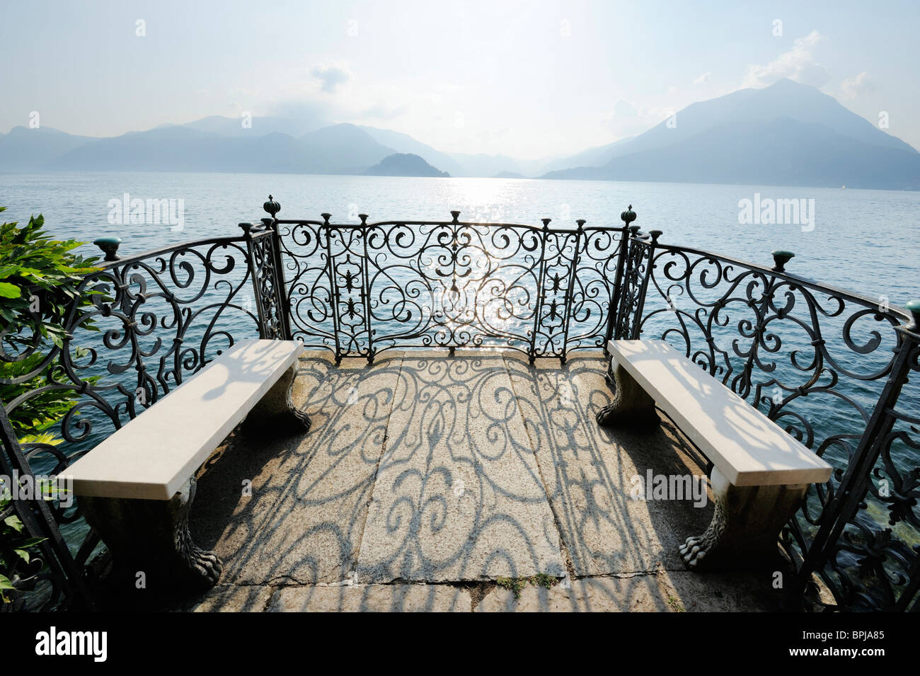 Viewpoint at Lake Como, Varenna, Lombardy, Italy Stock Photo - Alamy