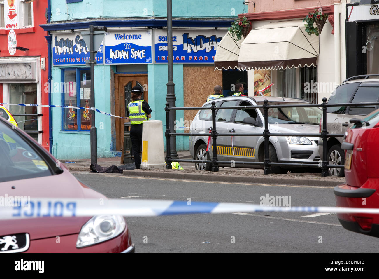Scene of shootings and victims of Derrick Bird, Whitehaven Cumbria UK ...