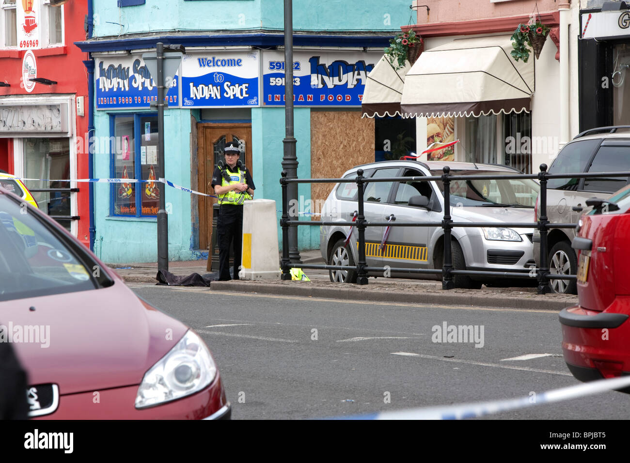 Scene of shootings and victims of Derrick Bird, Whitehaven Cumbria UK ...