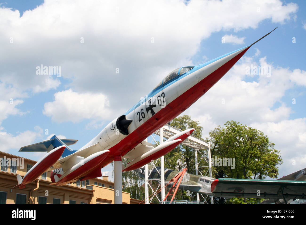 German Air Force F-104 Starfighter on display in a German museum Stock ...