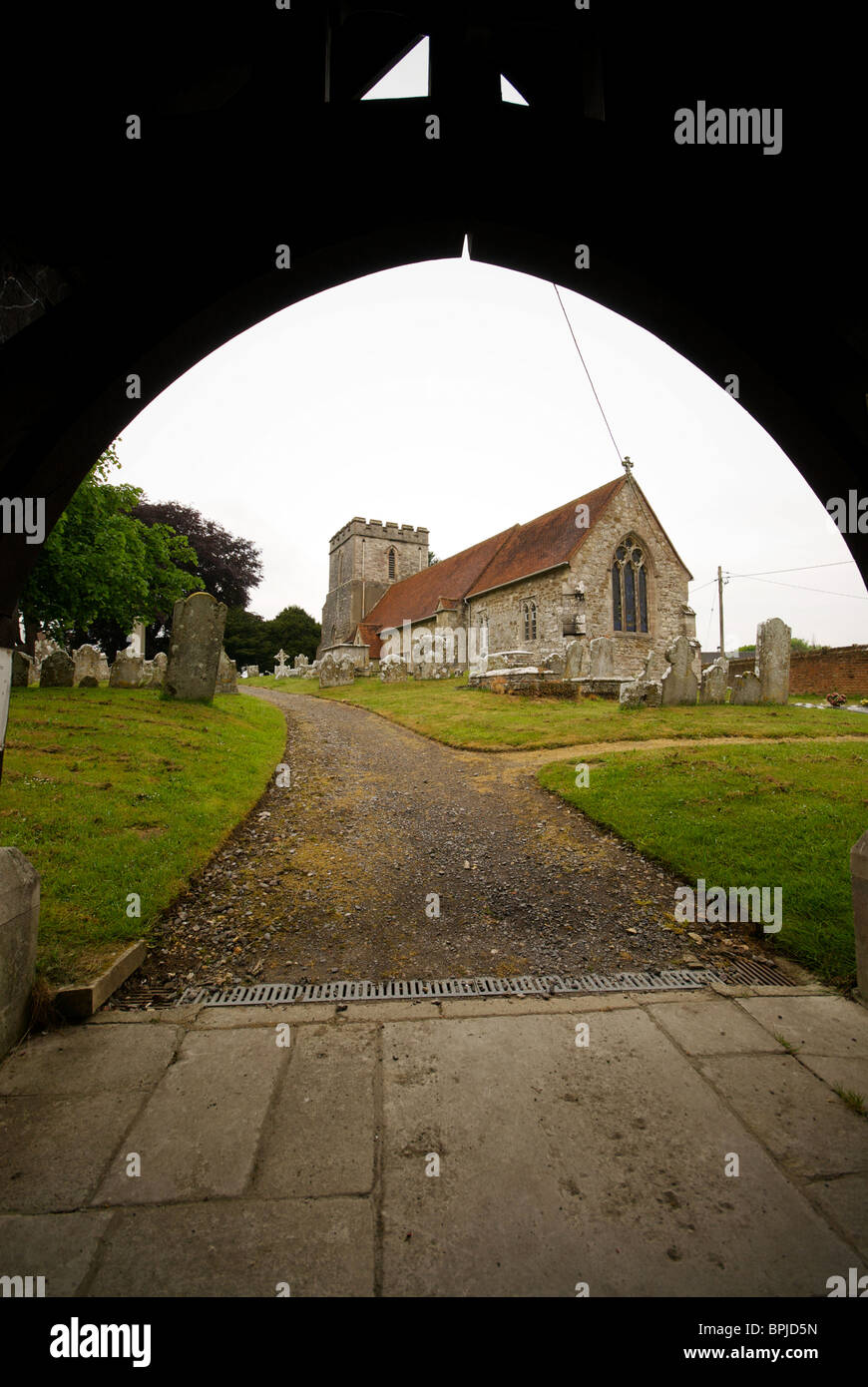 Dibden Parish Church Hampshire UK Porch Stock Photo - Alamy
