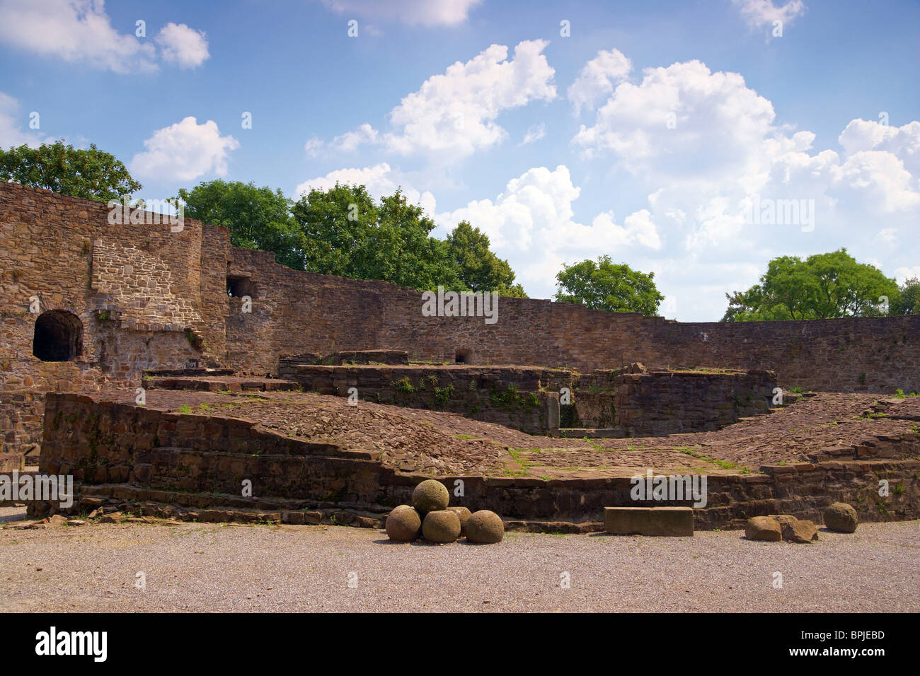 Schloss Broich at Muelheim a. d. Ruhr, Ruhrgebiet, North Rhine ...