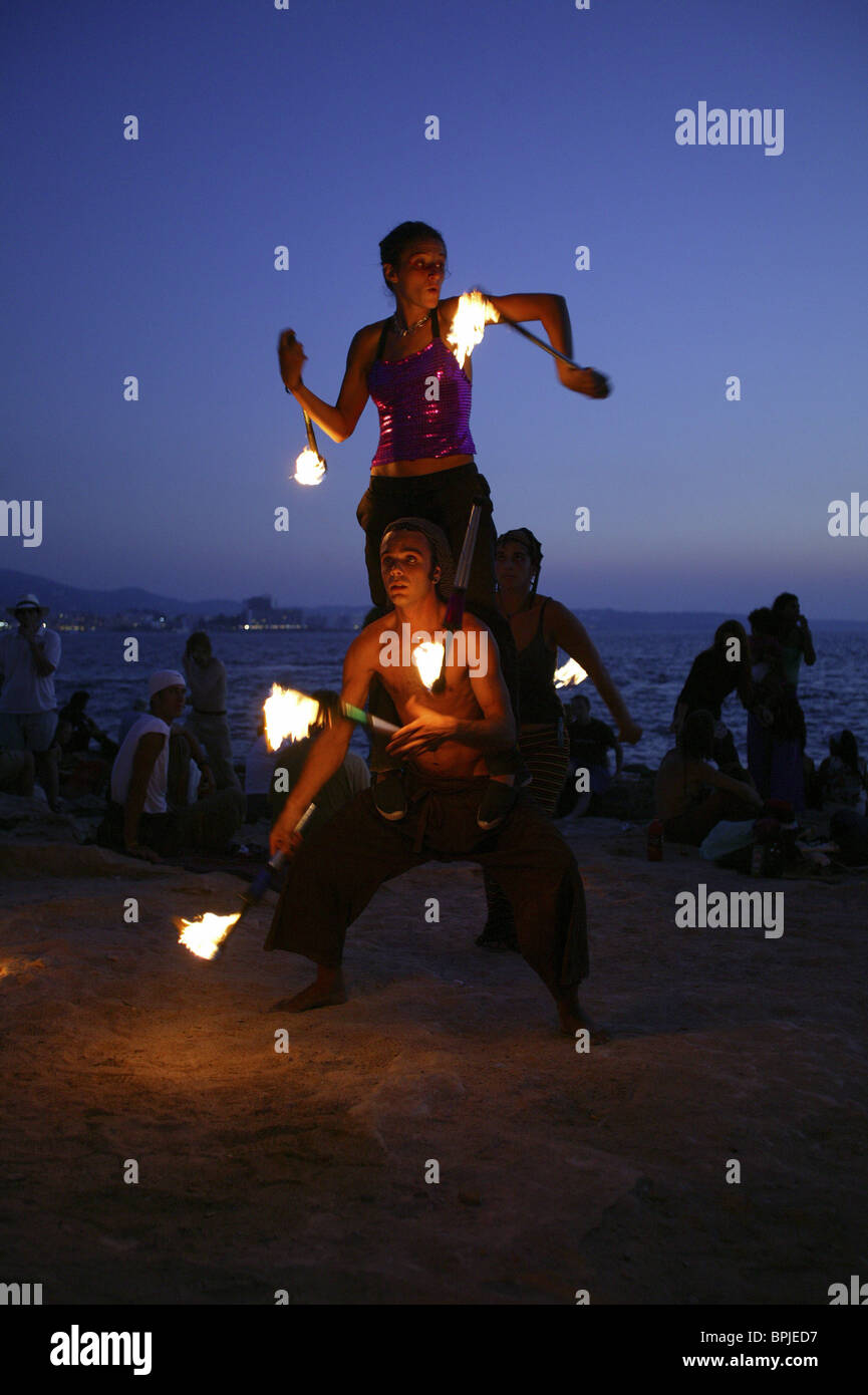 Fire eaters beach hi-res stock photography and images - Alamy