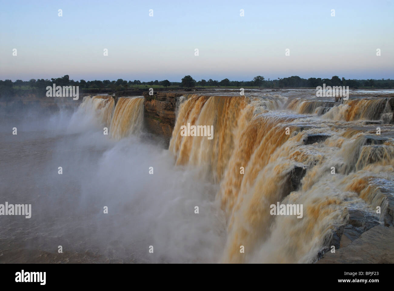 Chitrakote Waterfalls at dusk, Bastar, Chhattisgarh, India, Asia Stock ...