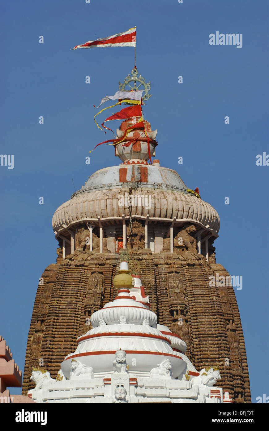 Tower of the Jagannath Temple in the sunlight, Puri, Orissa, India ...