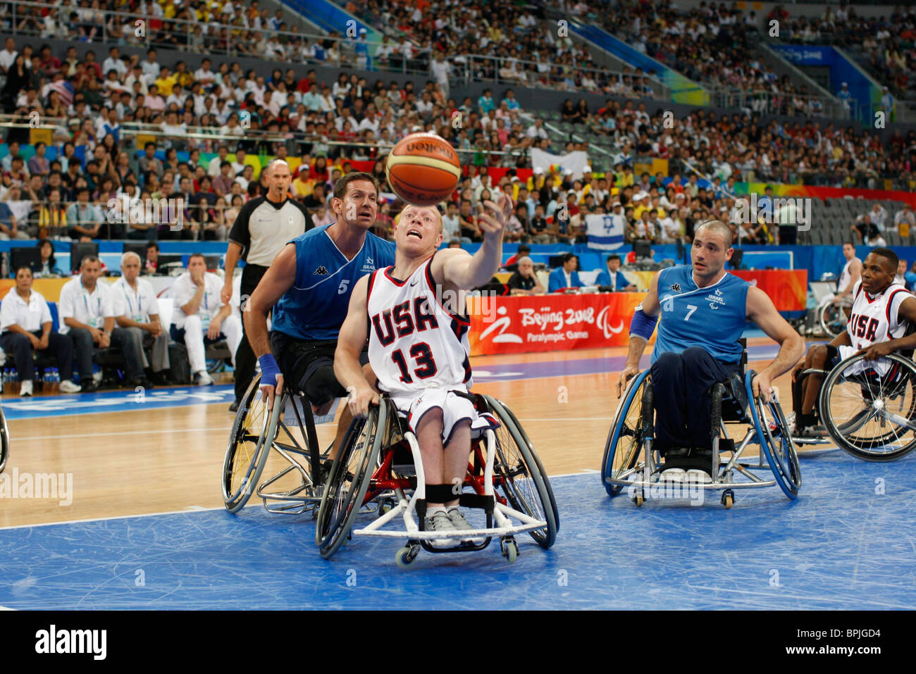 Sport basketball action disability wheelchair hi-res stock photography ...
