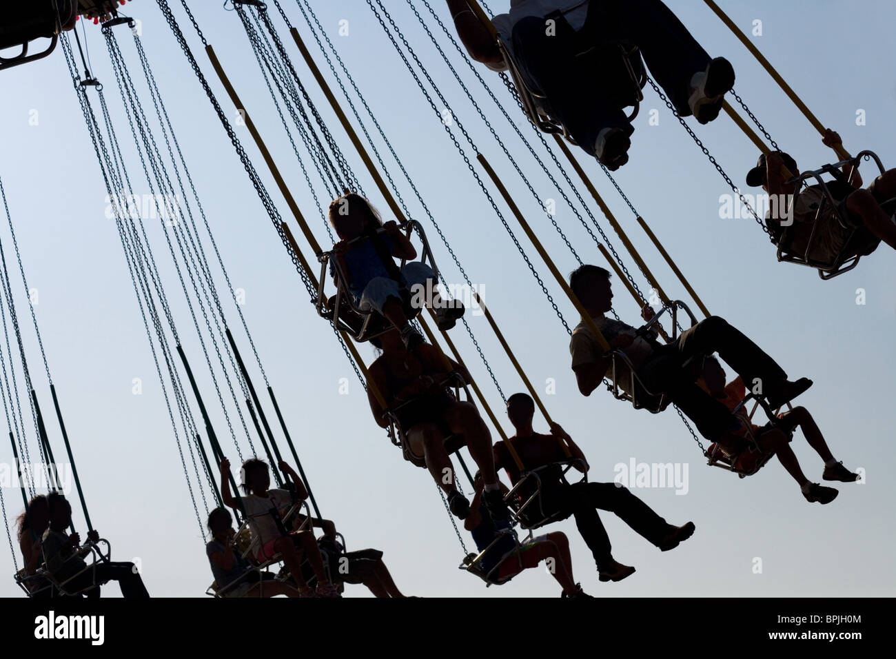 wave swing and people profile Stock Photo - Alamy