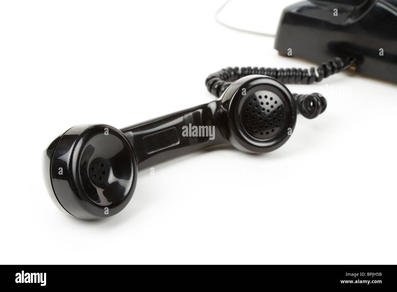 Old telephone receiver hanging hi-res stock photography and images - Alamy
