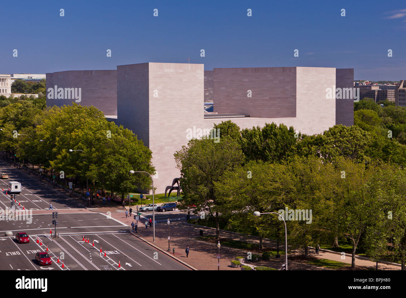 WASHINGTON, DC, USA - East Building, the National Gallery of Art, on ...