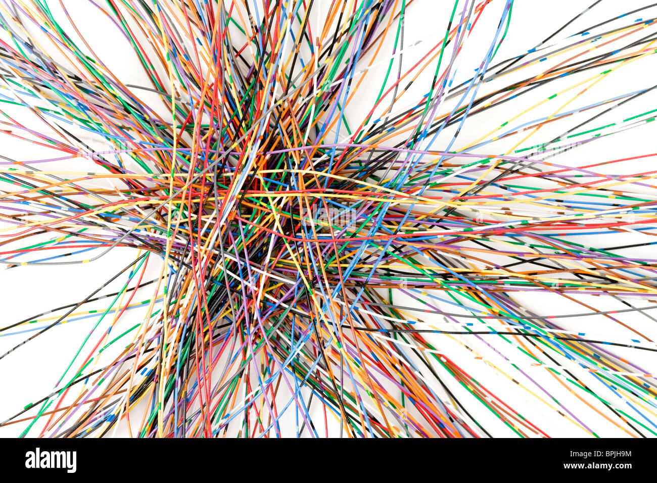 Colorful Cable, Concept of Communication, Data Line Stock Photo - Alamy