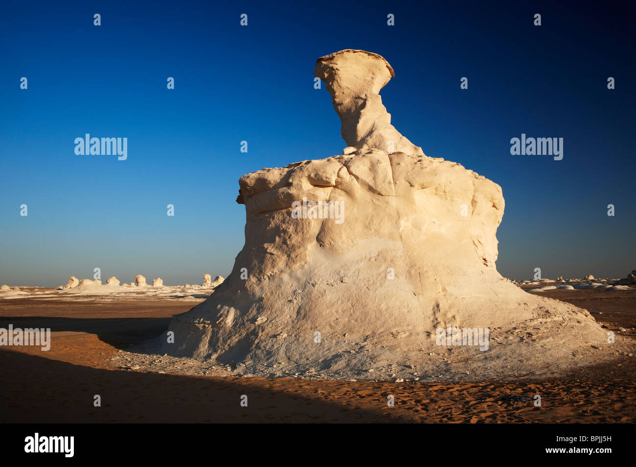 white desert near Farafra Oasis, western desert, Egypt, Africa Stock ...