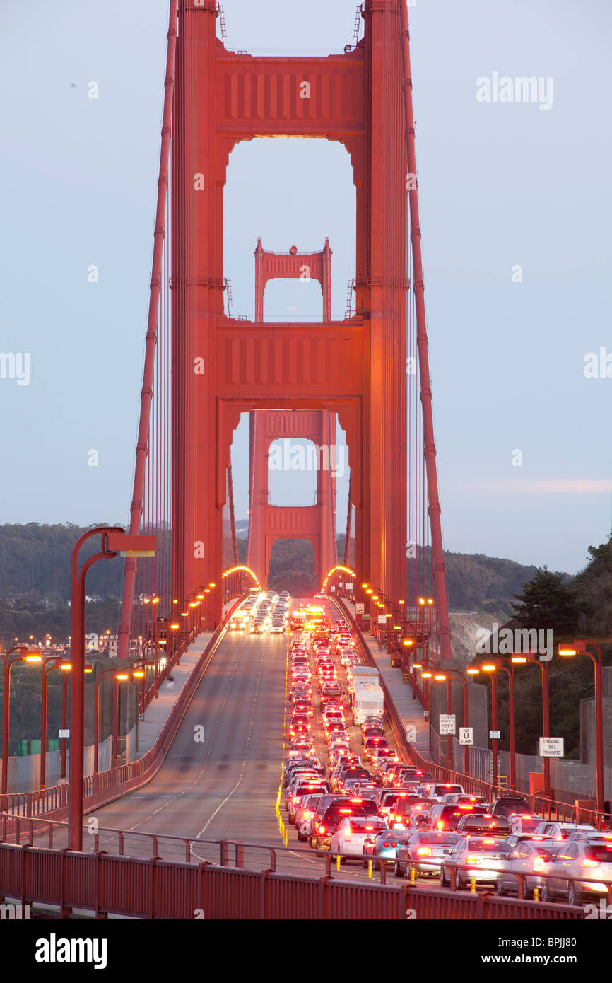 Traffic Accident on the San Francisco Golden Gate Bridge Stock Photo ...