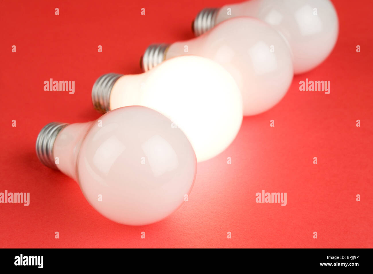 Bright Light Bulb close up shot Stock Photo - Alamy