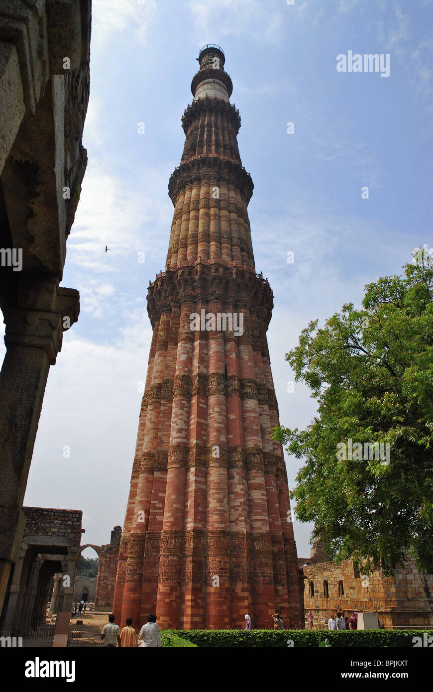 The minaretQutb Minar, New Delhi, Indian capital, India, Asia Stock ...