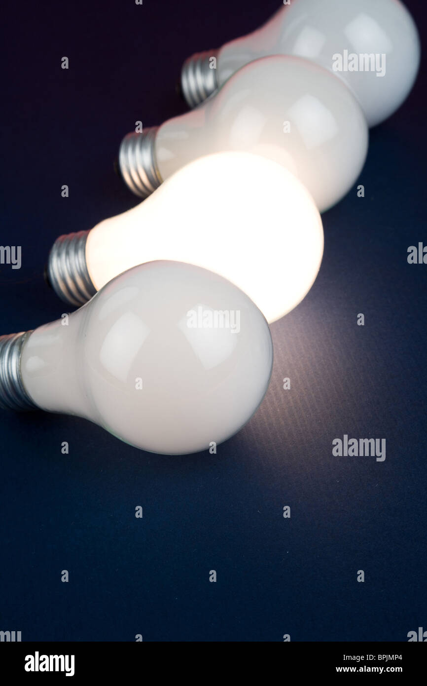 Bright Light Bulb close up shot Stock Photo - Alamy