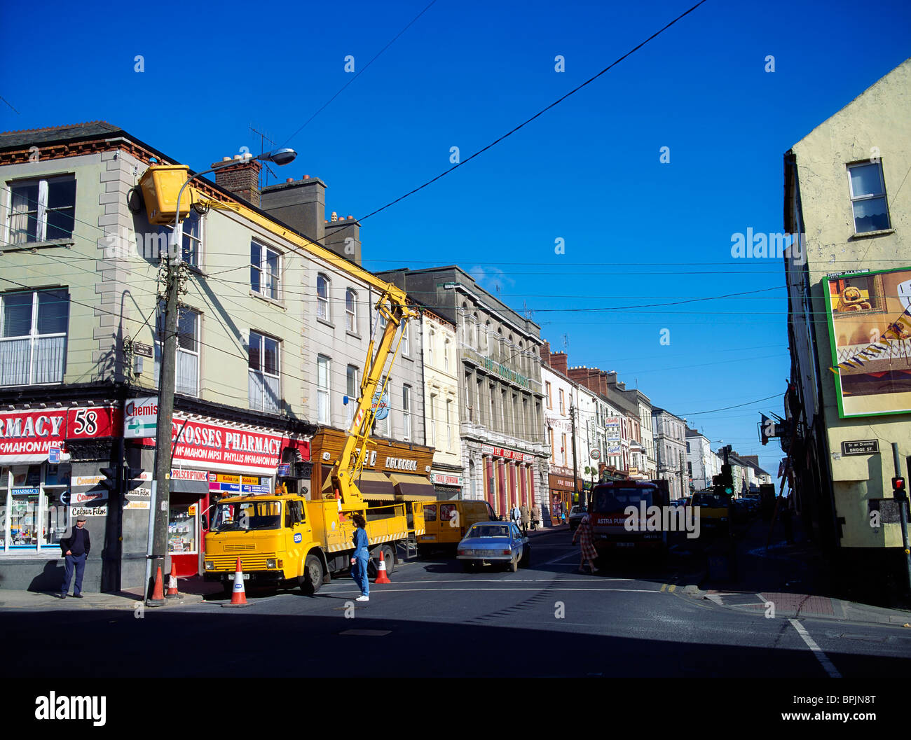 Tipperary, Co Tipperary, Ireland, Main Street, Esb Maintenance Team ...