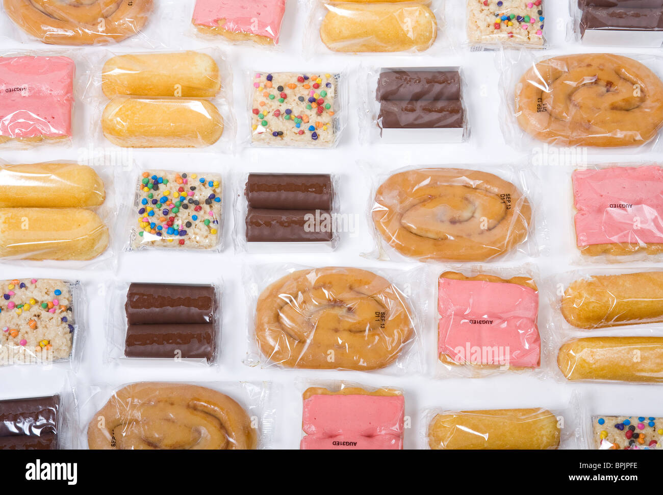 An assortment of junk food items Stock Photo - Alamy