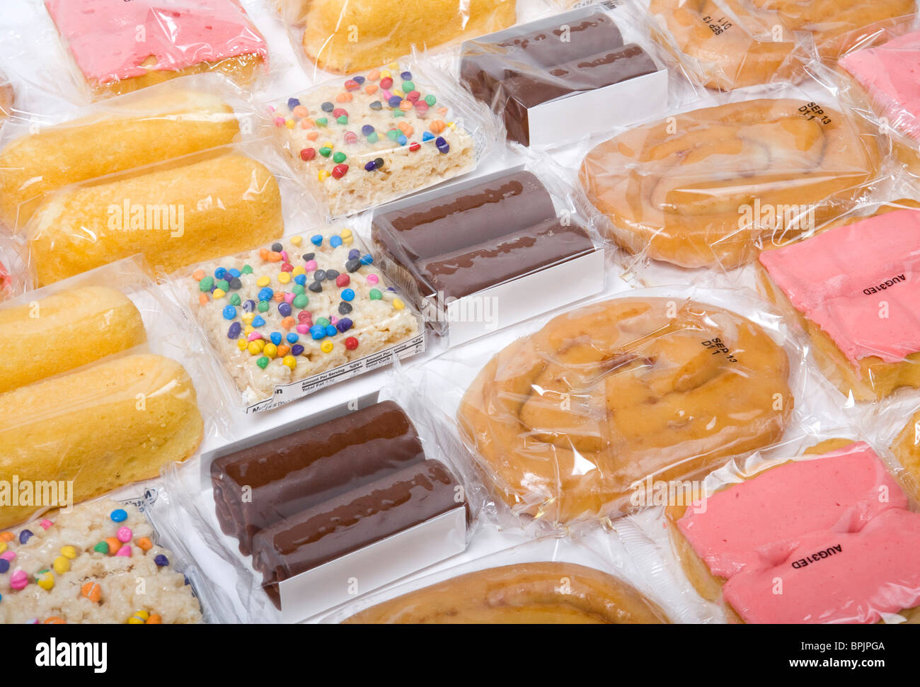 An assortment of junk food items Stock Photo - Alamy