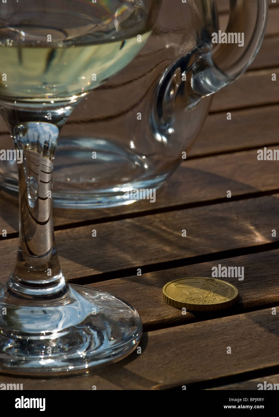Empty glass pitcher hi-res stock photography and images - Alamy